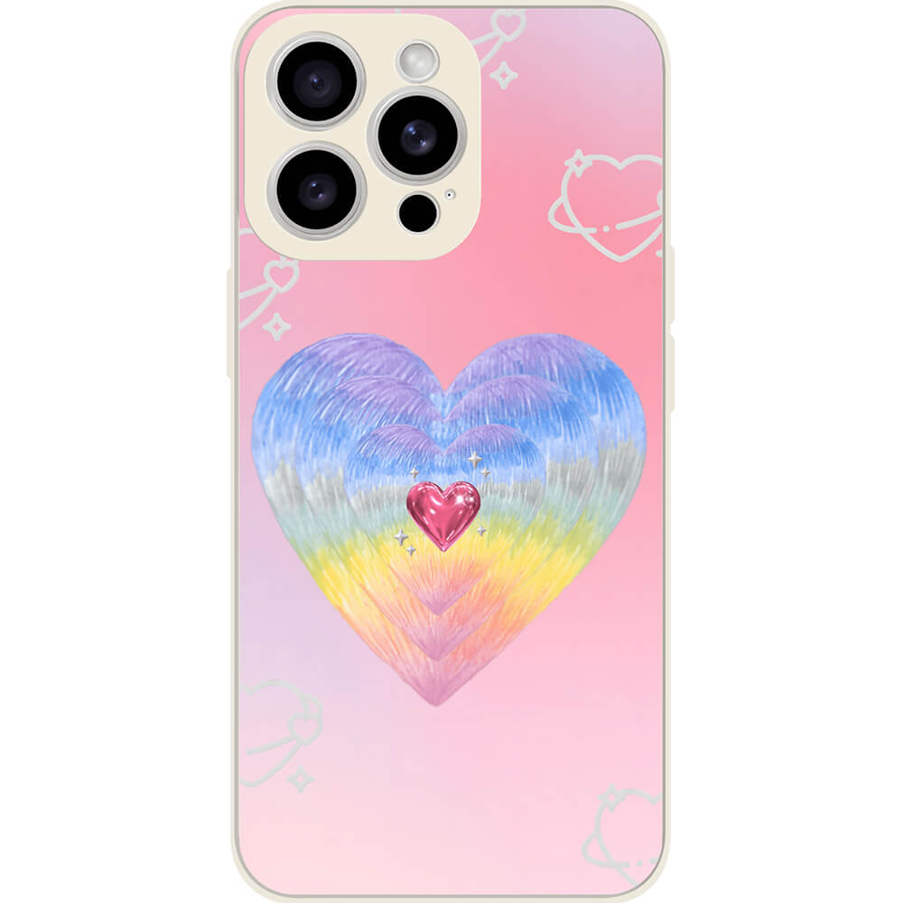 Love Heart Pink - Customizable Case For iPhone - CaseStudee