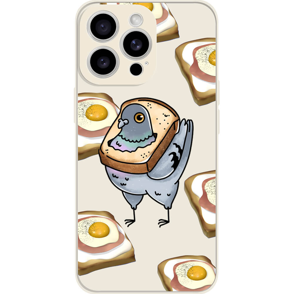 Cute Pigeon Right - Customizable Case For iPhone